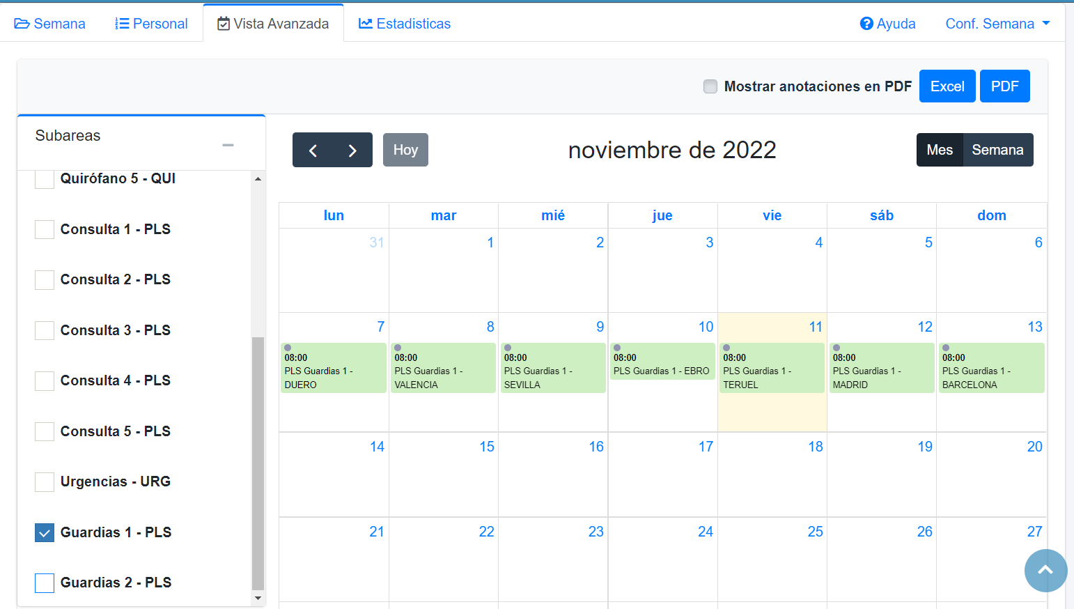 Programación - Workplanner